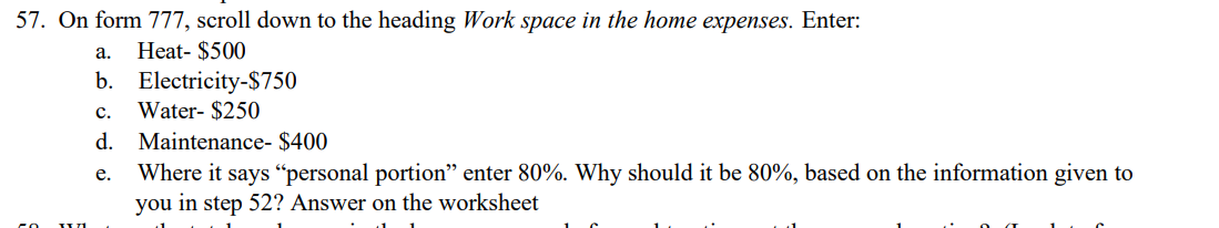 57. On form 777 , scroll down to the heading Work | Chegg.com