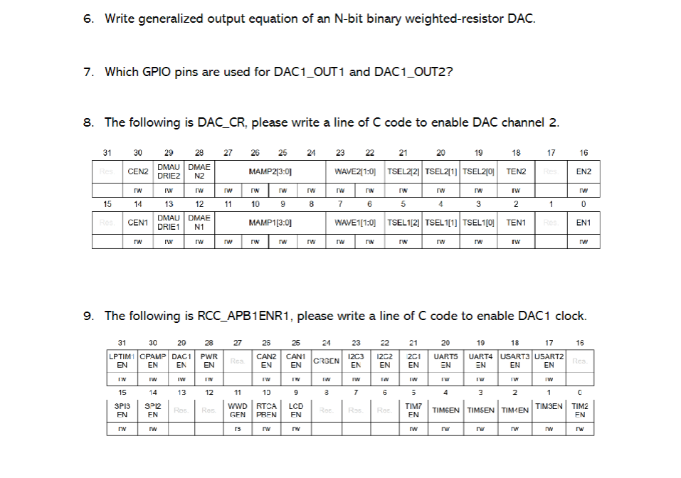 6 Write Generalized Output Equation Of An N Bit 