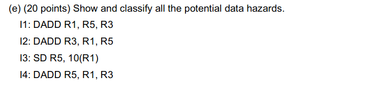 Solved Problem 1 [150 Points]: Basic pipelining without | Chegg.com