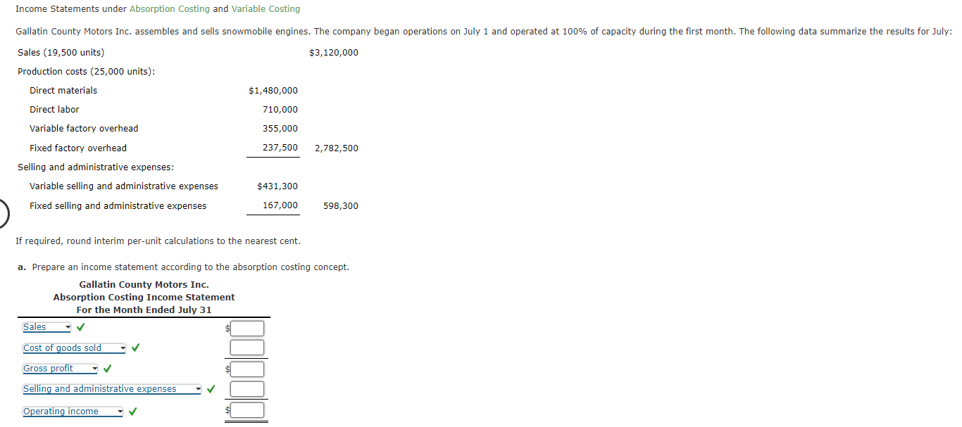 Solved If required, round interim per-unit calculations to | Chegg.com