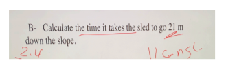 Solved 2.4 m/s 25 kg 150 An empty sled of mass 25 kg slides | Chegg.com