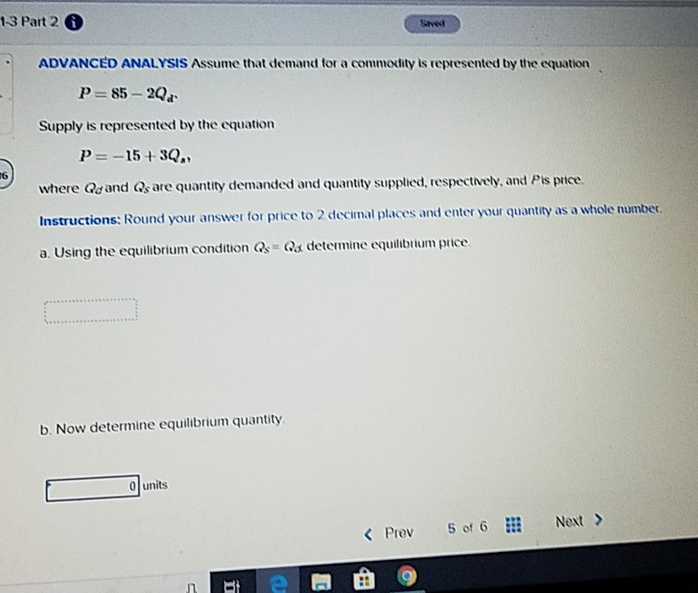 Solved 13 Part 2 Sned ADVANCED ANALYSIS Assume that demand | Chegg.com