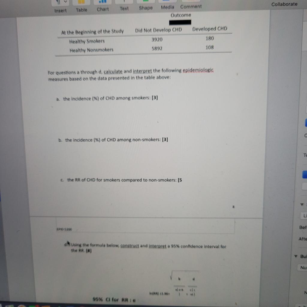 Solved Collaborate Table Chart Text Insert Shape Media | Chegg.com