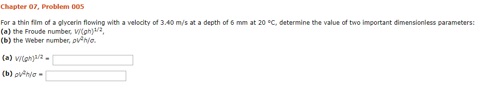 Solved Chapter 07, Problem 005 For a thin film of a glycerin | Chegg.com