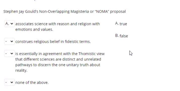 Solved Stephen Jay Gould's Non-Overlapping Magisteria or | Chegg.com