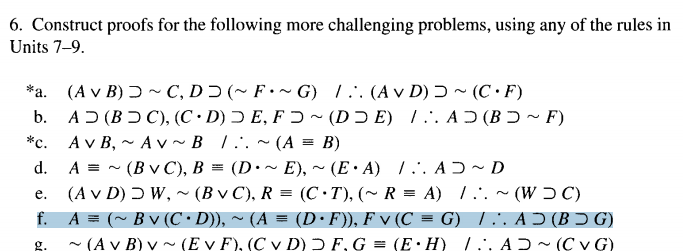 Solved 6. Construct proofs for the following more | Chegg.com