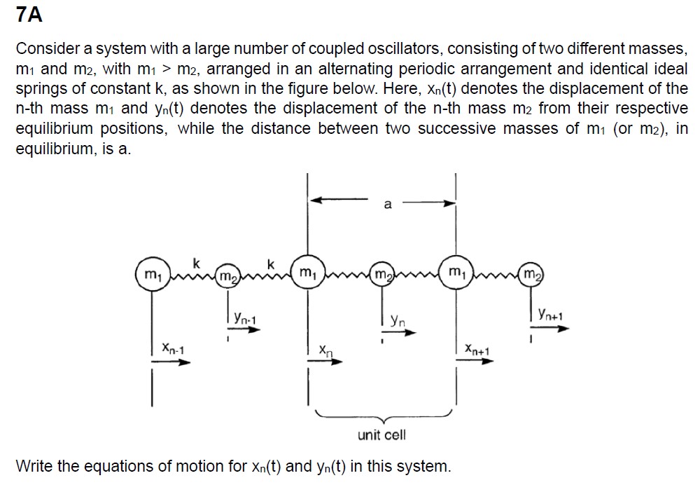 Solved 7AConsider a system with a large number of ﻿coupled | Chegg.com