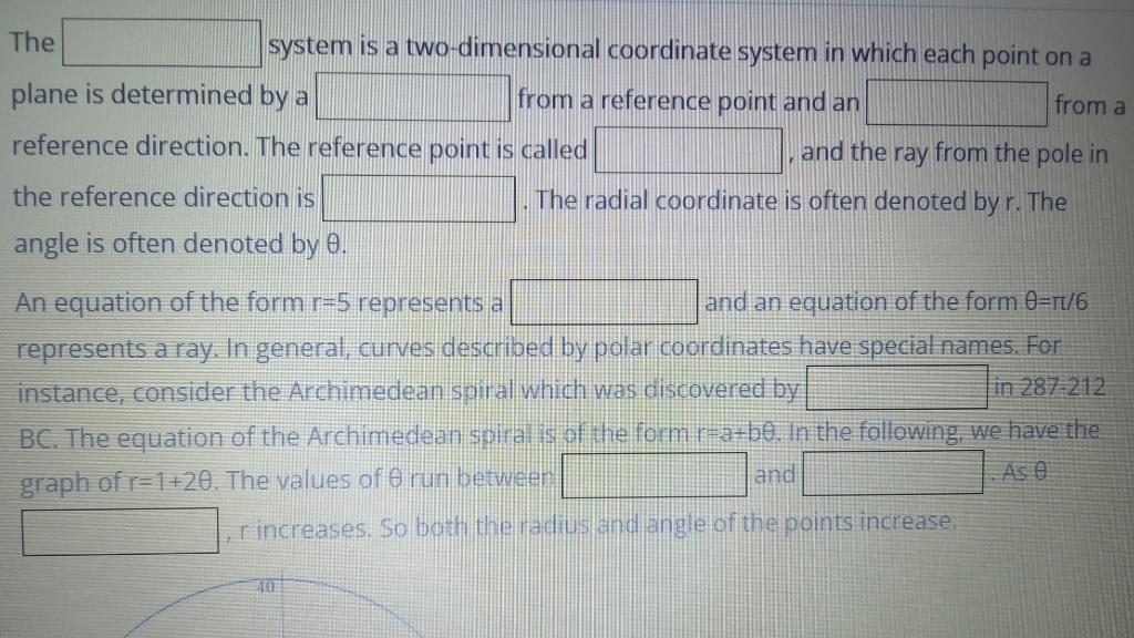 Solved The system is a two-dimensional coordinate system in | Chegg.com