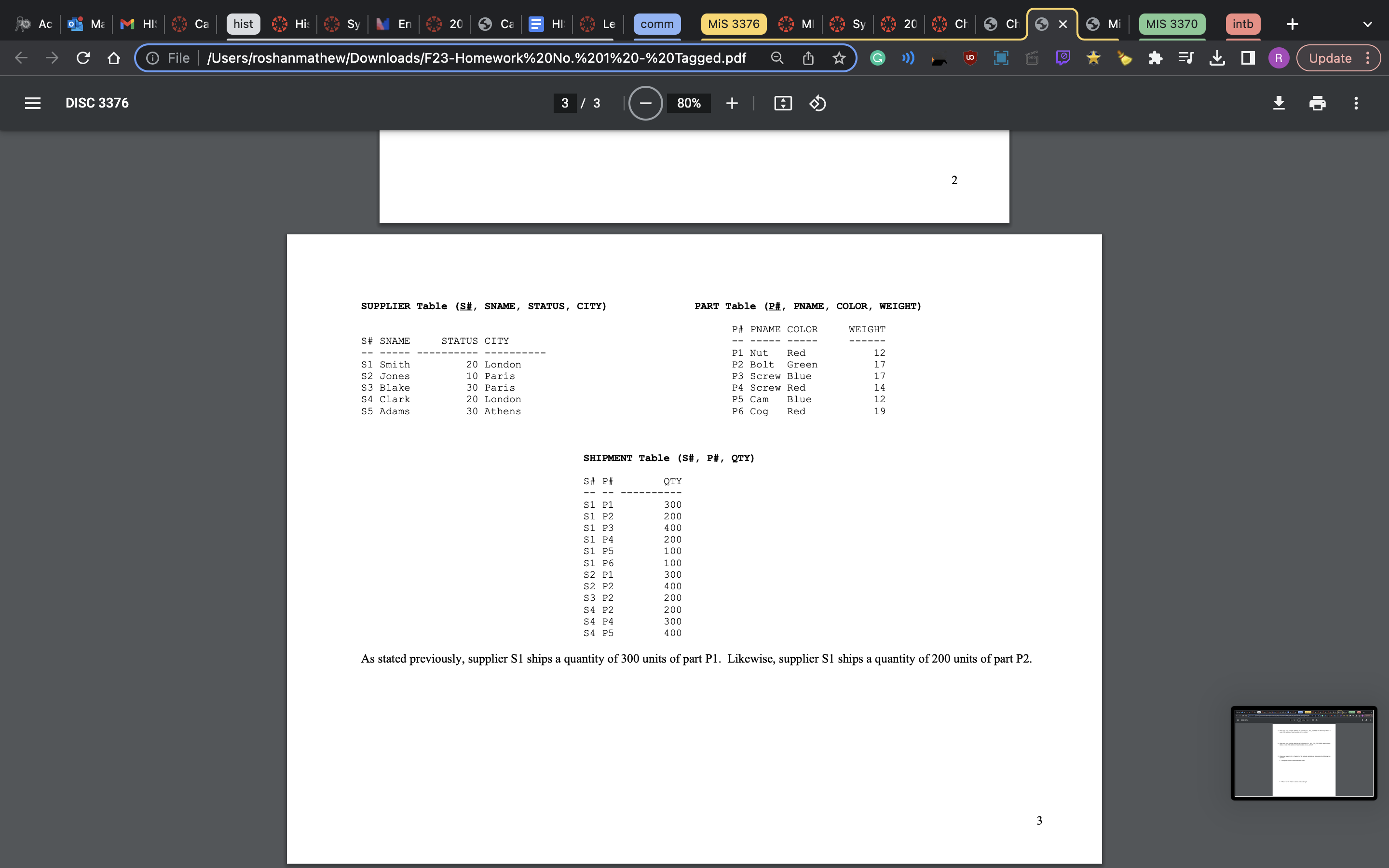 Solved 7. How many rows would be added to the SysTables | Chegg.com
