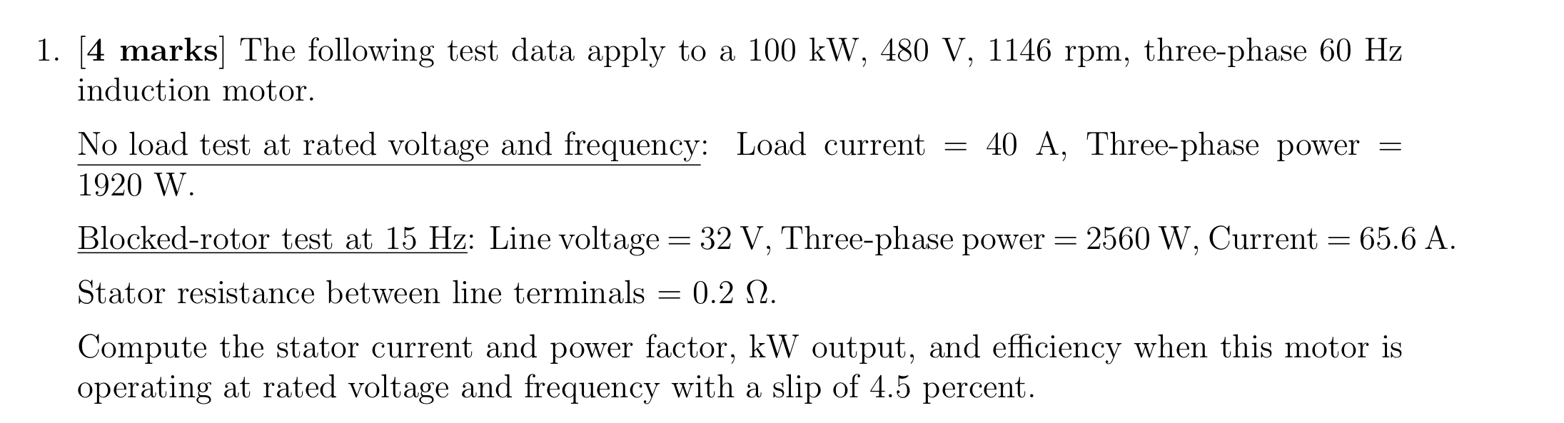 Solved 4 marks the Following Test Data Apply To A