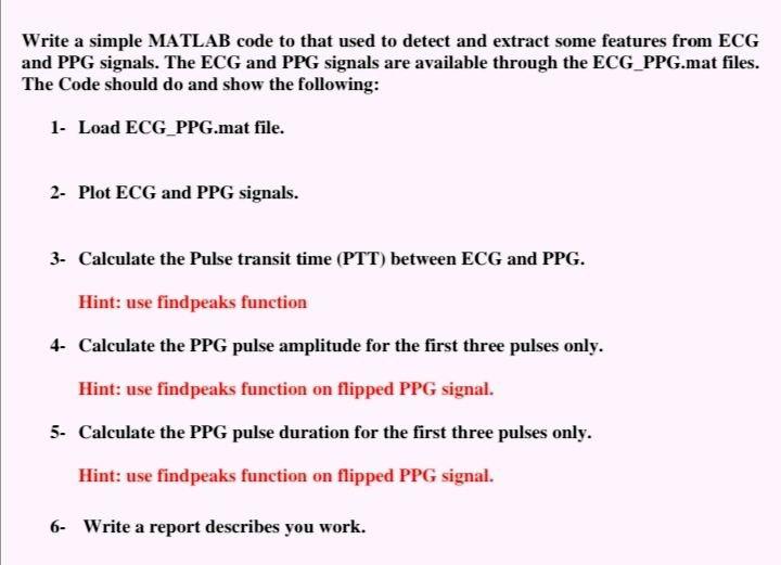Solved Write a simple MATLAB code to that used to detect and | Chegg.com
