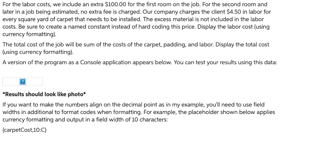Solved Just need to get the coding for the console Create an | Chegg.com