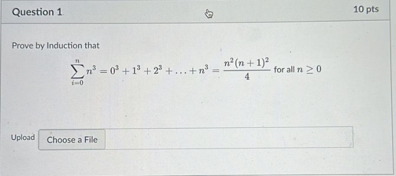 Solved Prove by Induction that | Chegg.com