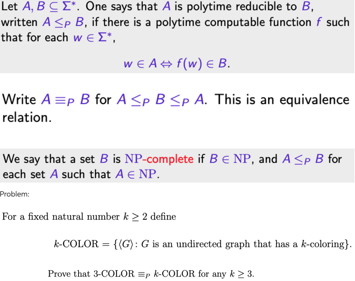 Solved Let A, B CI*. One says that A is polytime reducible | Chegg.com