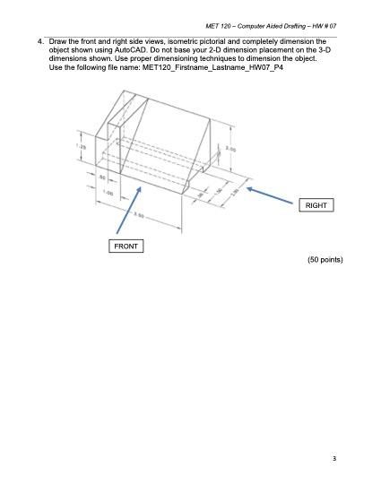Use AutoCAD to create the following objects. Upload | Chegg.com