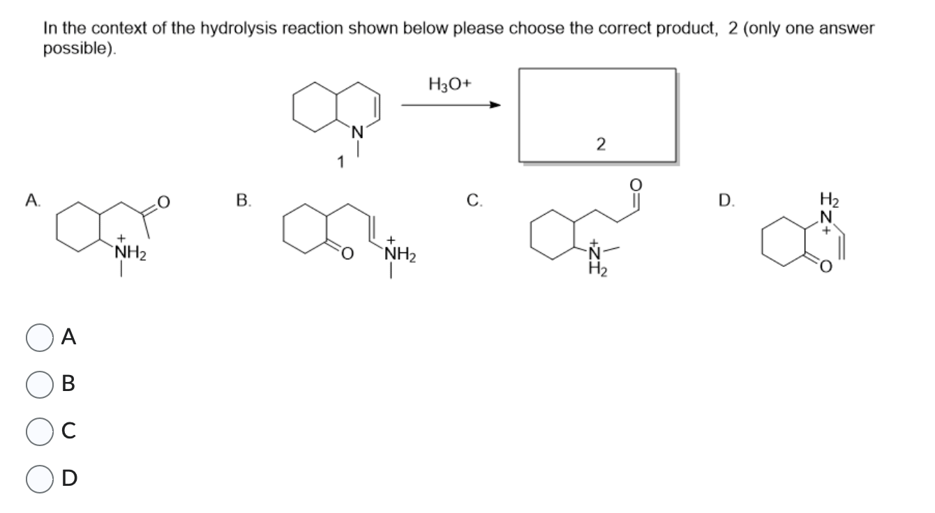 Solved In the context of the hydrolysis reaction shown below | Chegg.com