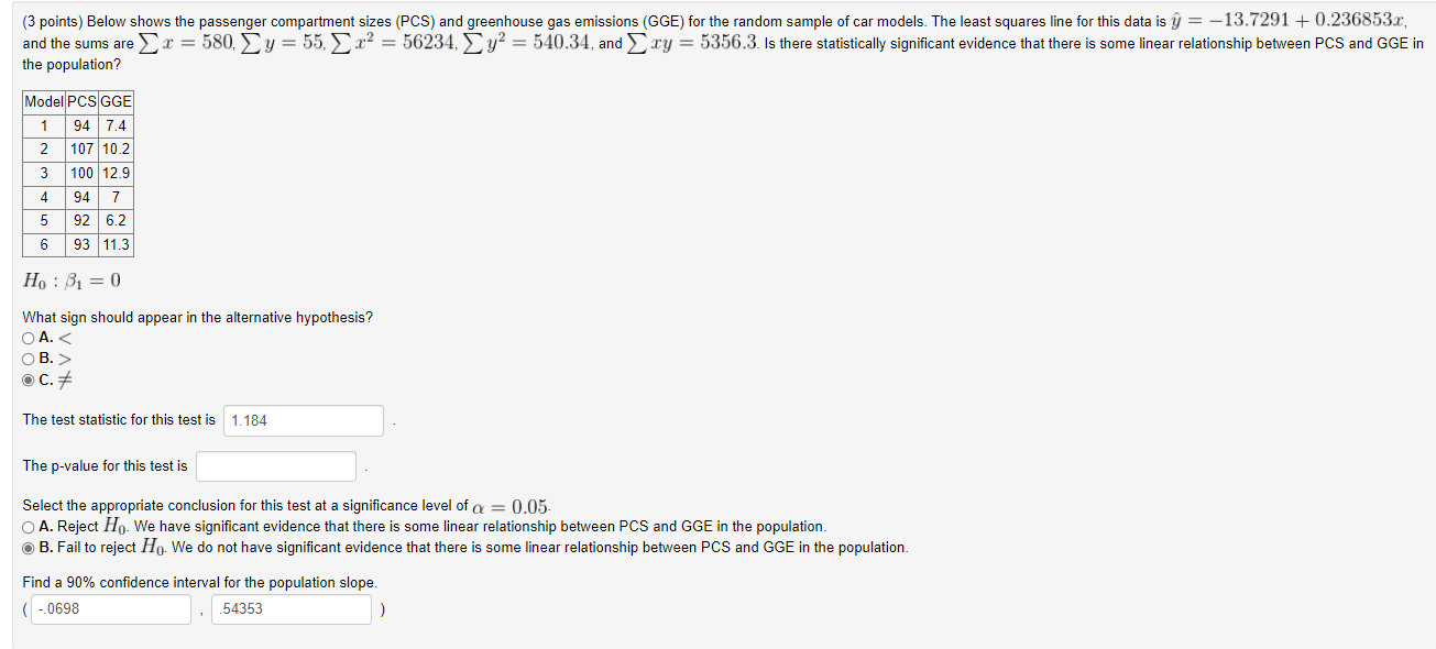 Solved (3 points) Below shows the passenger compartment | Chegg.com