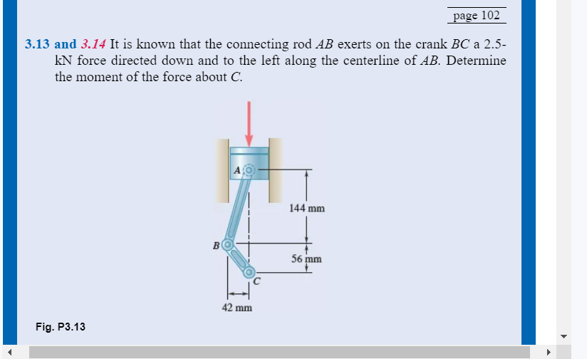 Solved 3.13 and 3.14 It is known that the connecting rod AB | Chegg.com