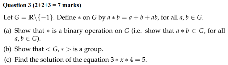 Solved Question \\( 3(2+2+3=7 \\) marks) Let \\( | Chegg.com