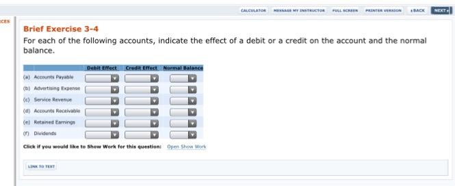 Solved BACK Brief Exercise 3-4 For each of the following | Chegg.com