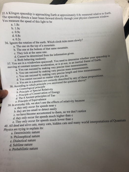 Solved Each multiple choice question is 1.5 points I. | Chegg.com