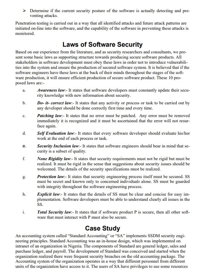 Solved Abstract Software security breaches are now very | Chegg.com