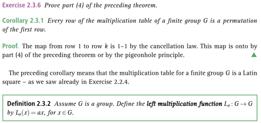 Solved Exercise 2.3.6 Prove part (4) of the preceding | Chegg.com