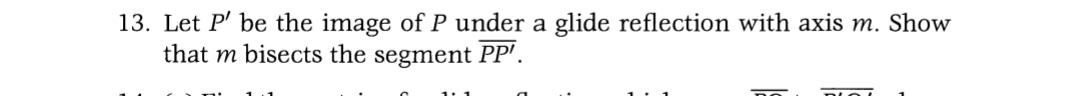 Solved Solve using properties of glide reflection to prove | Chegg.com