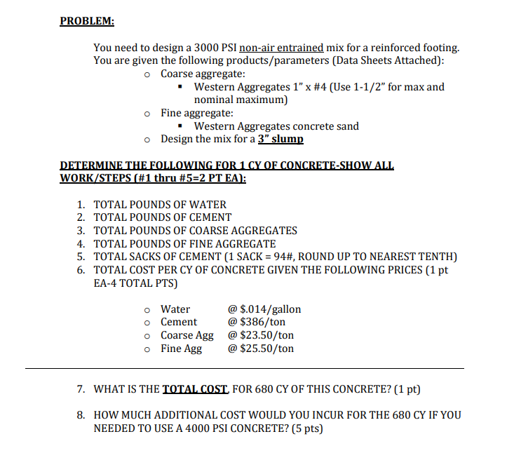 Solved PROBLEM: You need to design a 3000 PSI non-air | Chegg.com