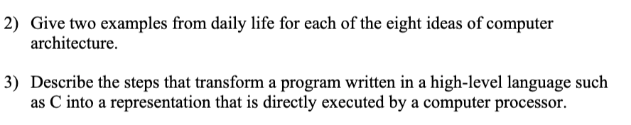 Solved 2) Give two examples from daily life for each of the | Chegg.com