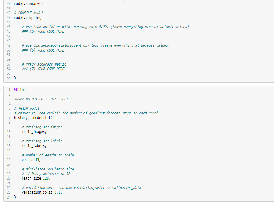 Solved In [ ]: 1 \# Ipip install tensorflow In [ ]: 1 \#\#\# | Chegg.com