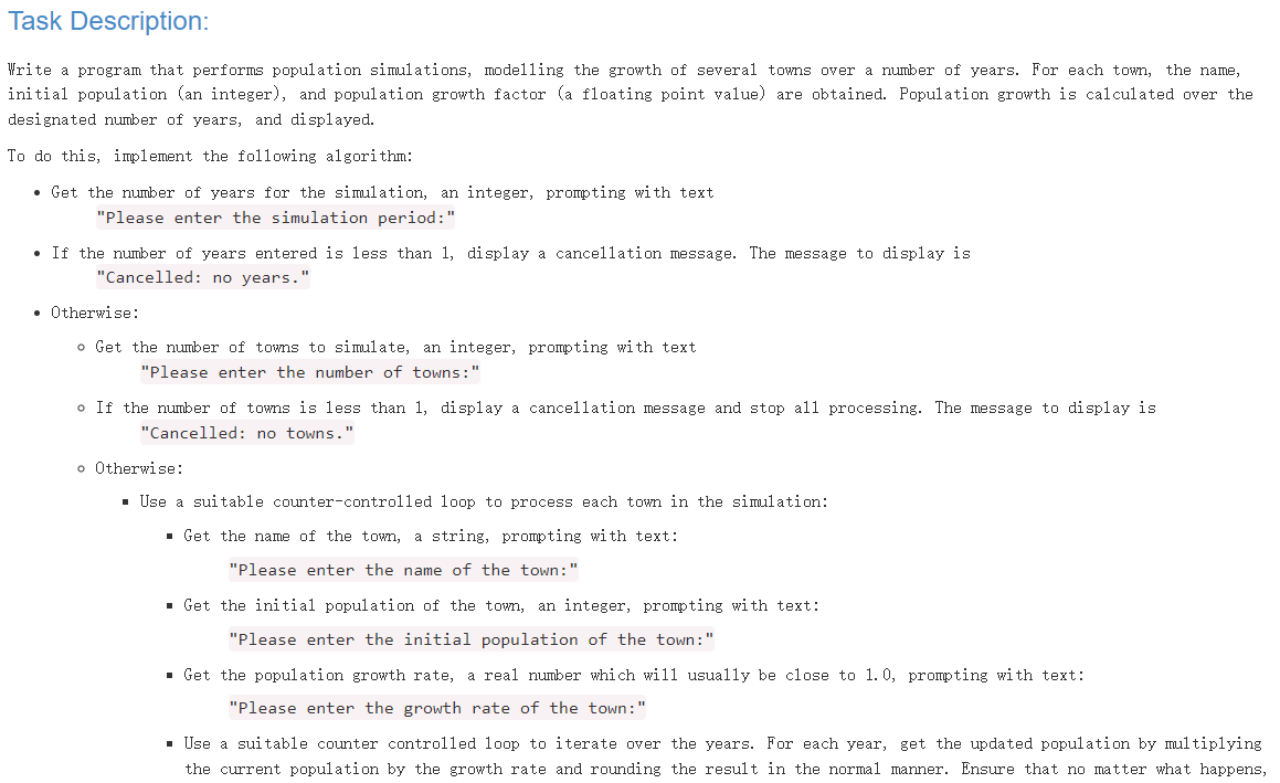 Solved Task Description: Write a program that performs | Chegg.com
