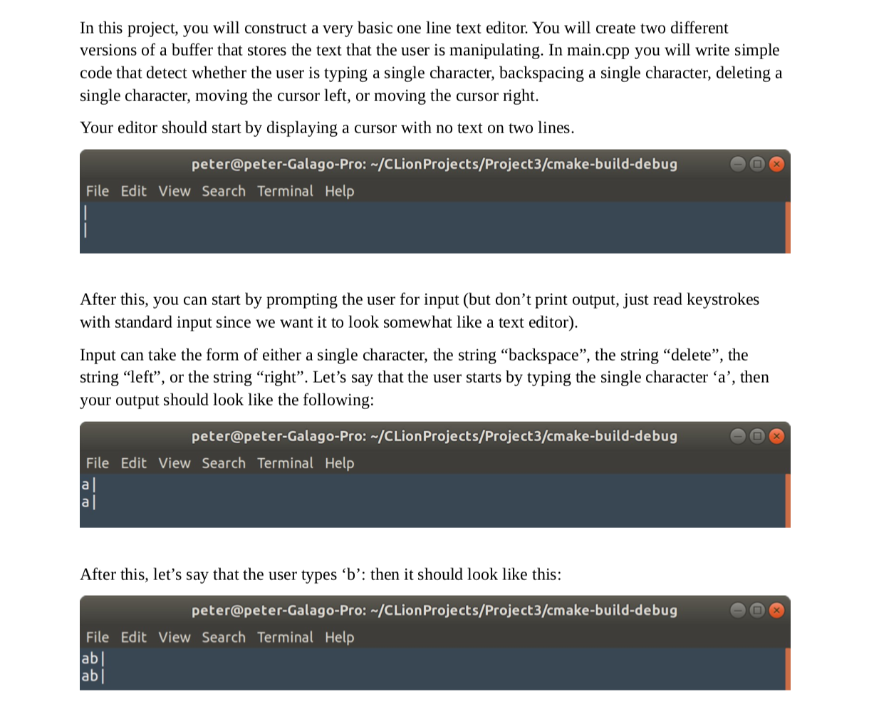 In this project, you will construct a very basic one | Chegg.com