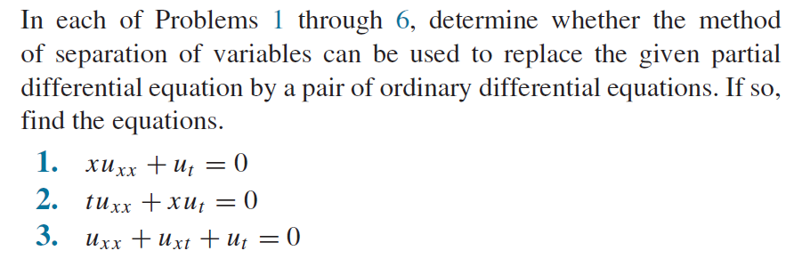 Solved In each of Problems 1 through 6, determine whether | Chegg.com