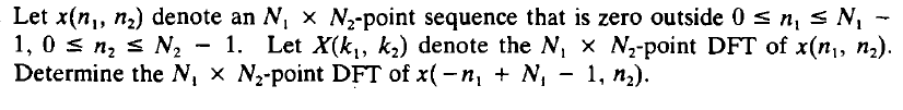 Let xin, n) denote an N, x Nz-point sequence that is | Chegg.com