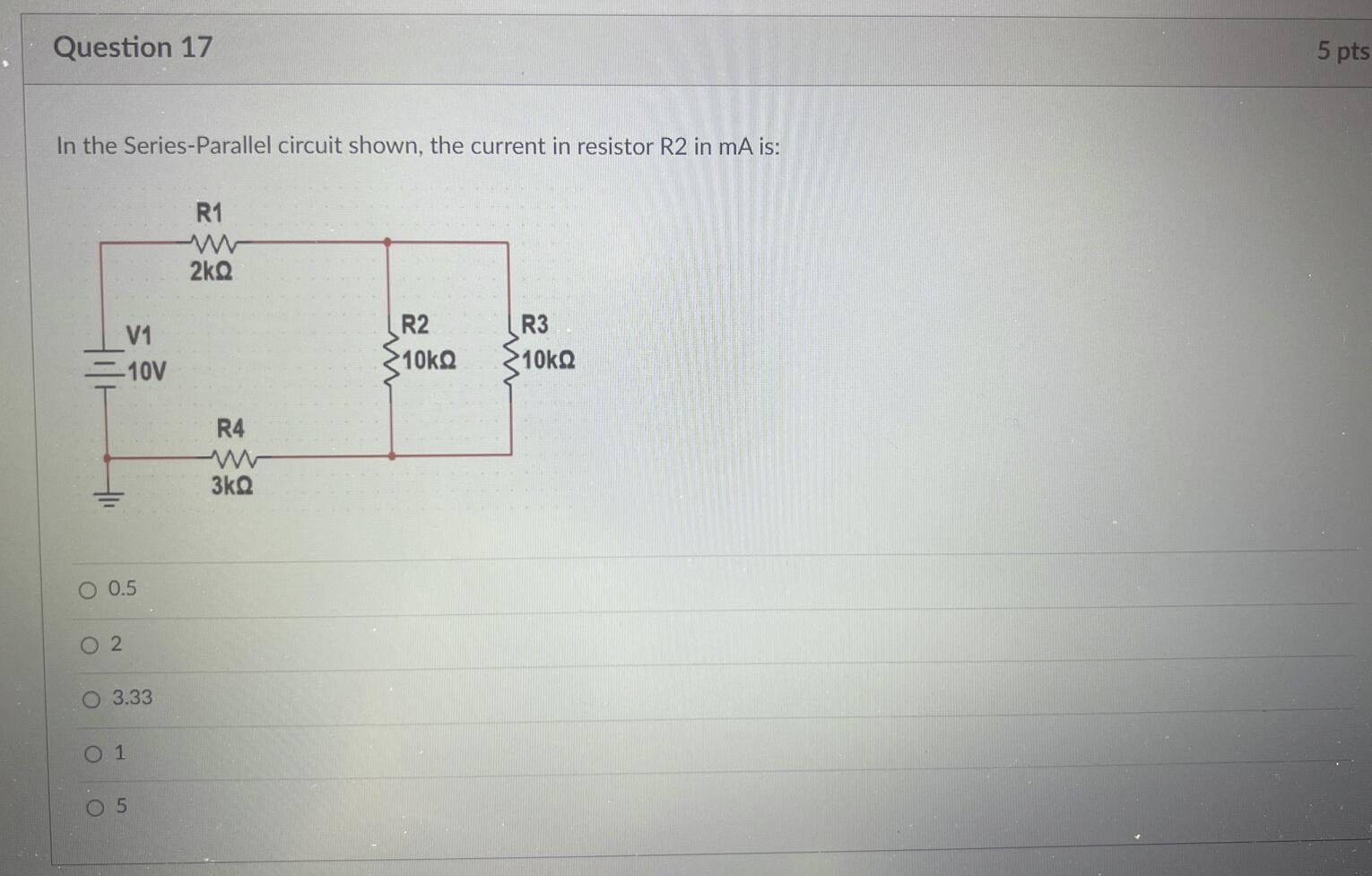 Solved In the Series-Parallel circuit shown, the current in | Chegg.com