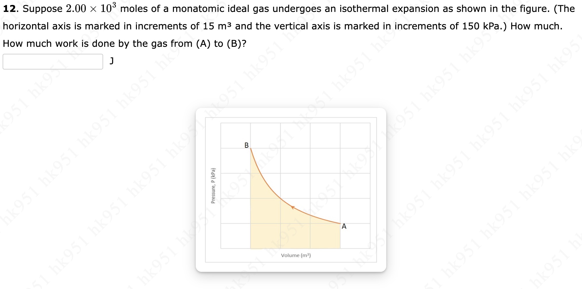 Solved 12 Suppose 2 00×103 Moles Of A Monatomic Ideal Gas