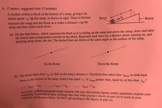 Solved 4. (7 points, suggested time 13 minutes) A student | Chegg.com