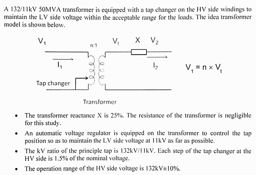 Find the required tapping range for each of the | Chegg.com