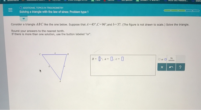 Solved O ADDITIONAL TOPICS IN TRIGONOMETRY -Solving a | Chegg.com