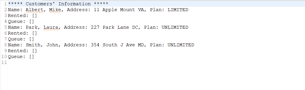 Solved Java (Eclipse) This assignment allows people to rent | Chegg.com