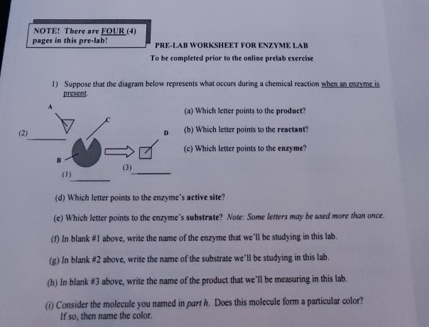 Solved NOTE! There are FOUR (4) pages in this pre-lab! | Chegg.com