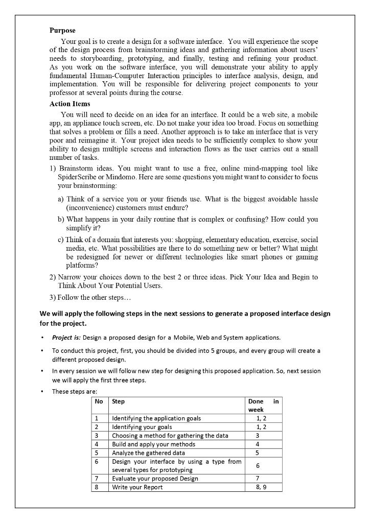 Project Session No. 01 Introduction to IT215 Project | Chegg.com