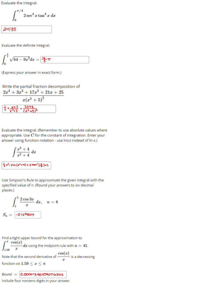 Solved Show the WORK of the correct AND concise way to get | Chegg.com