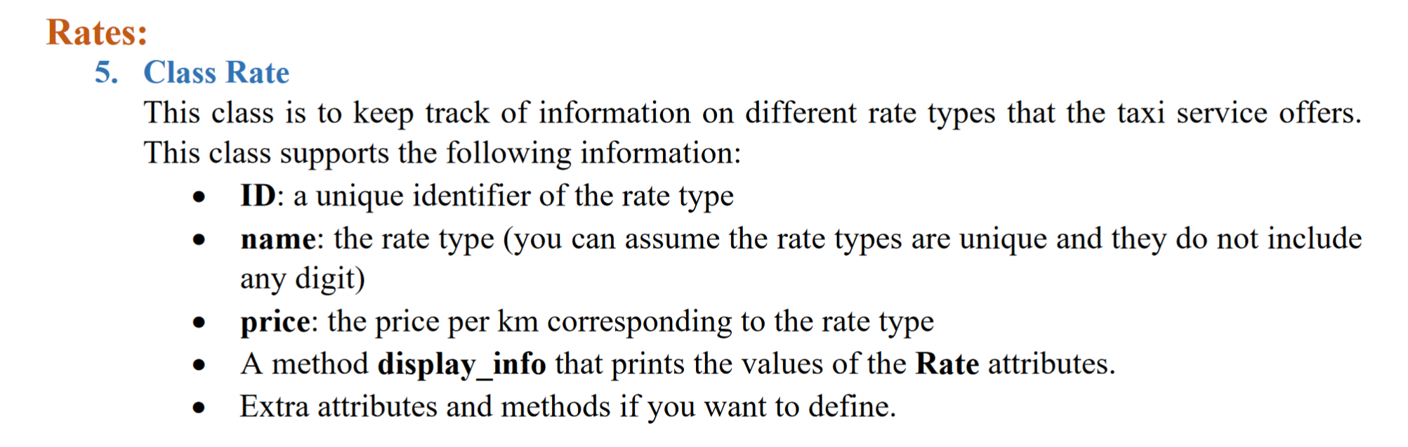 Solved ocations: 4. Class Location This class is to keep | Chegg.com