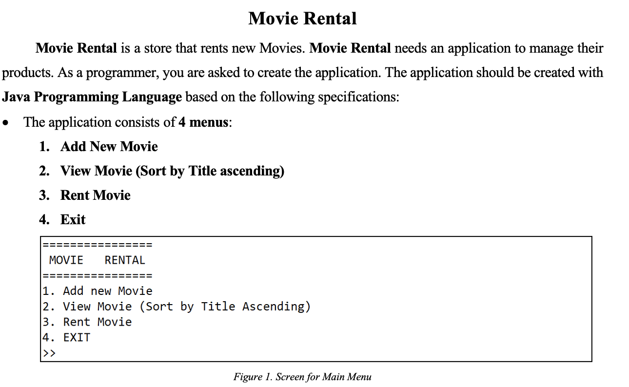 Solved Movie Rental Movie Rental is a store that rents new | Chegg.com