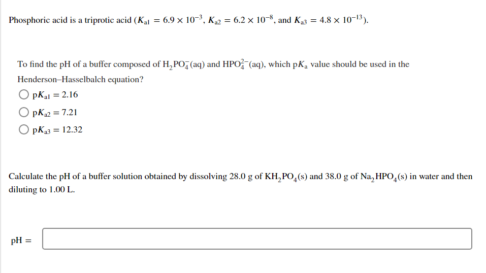 Solved If a buffer solution is 0.250 M in a weak base (Kb = | Chegg.com