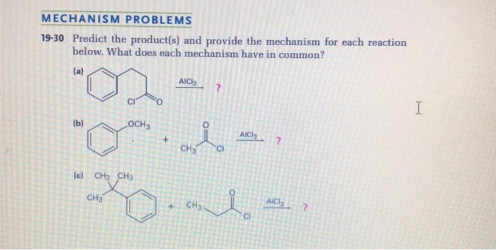 Solved MECHANISM PROBLEMS 19-30 Predict the product(s) and | Chegg.com