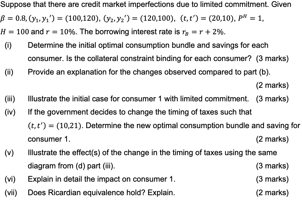 In the two-period model of consumption and saving, | Chegg.com