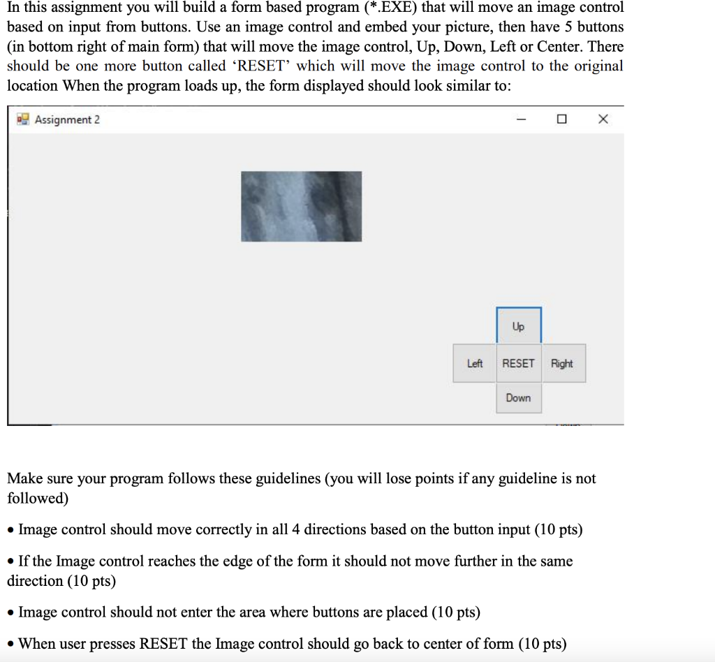 Solved • Code to computer new position of Image Control | Chegg.com